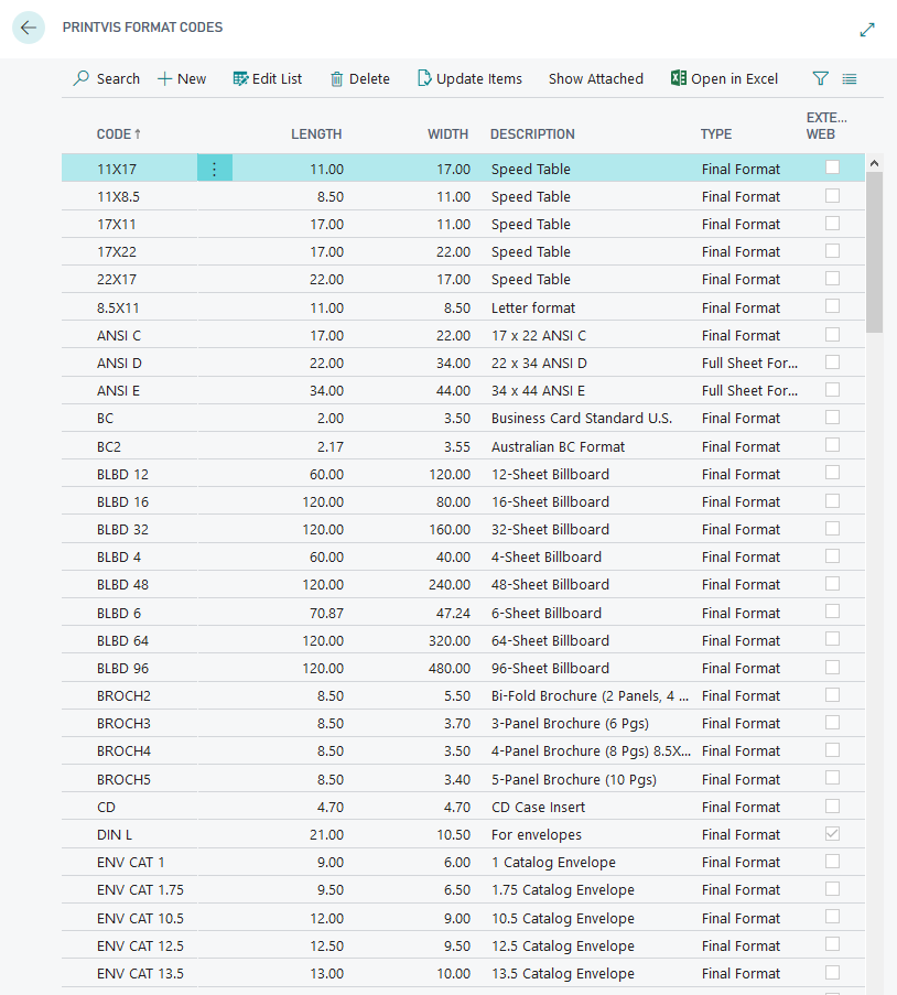 Format Codes - PrintVis Documentation